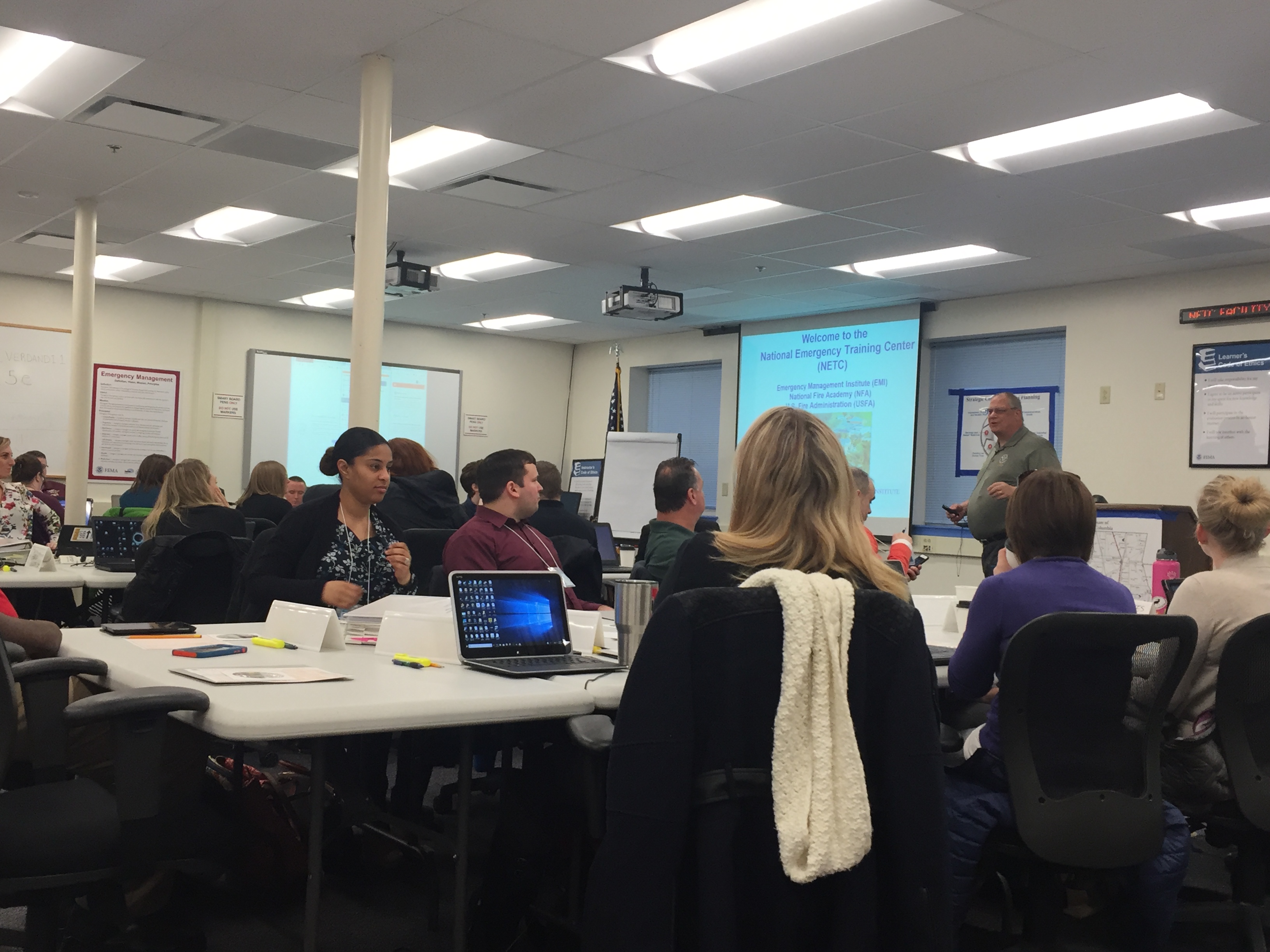 Day-1 of the Advanced PIO class at FEMA’s EMI! #MPIO | Where is @rusnivek?